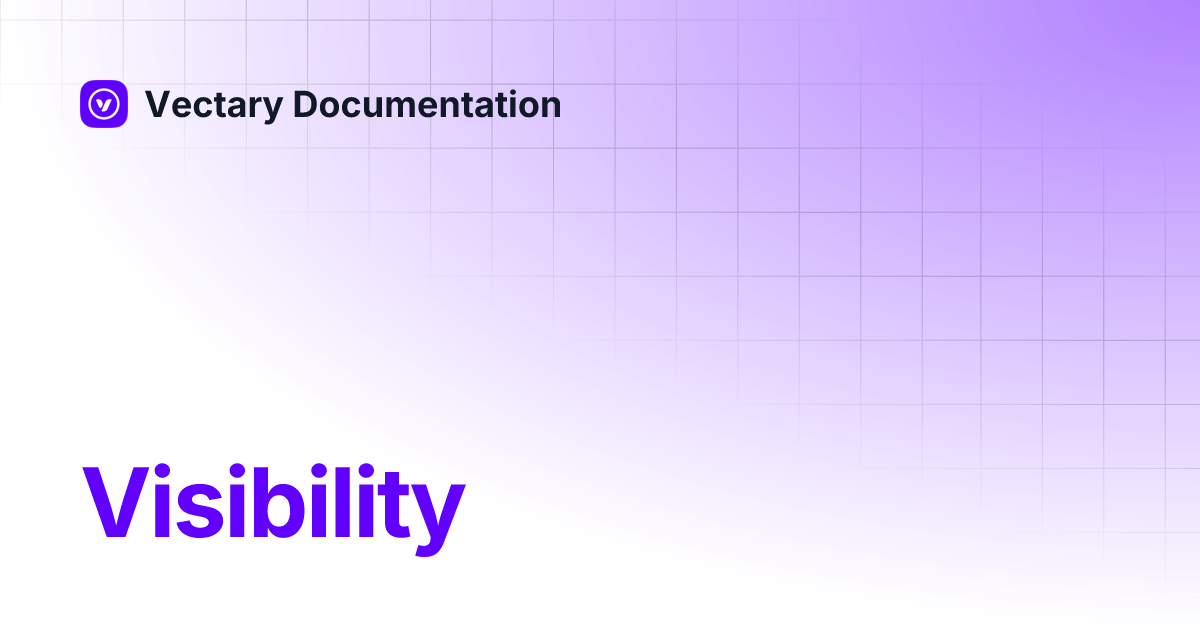 Visibility | Vectary Documentation