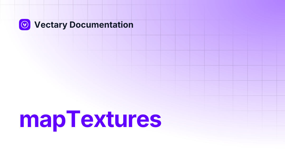 mapTextures | Vectary Documentation