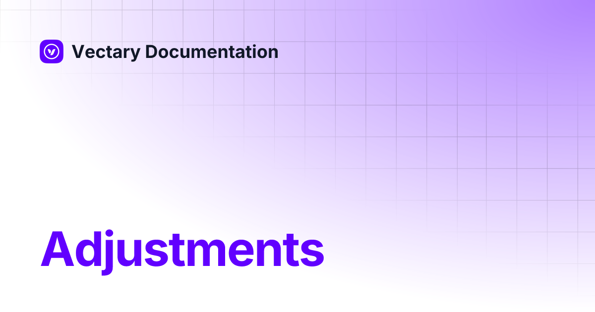 Adjustments | Vectary Documentation