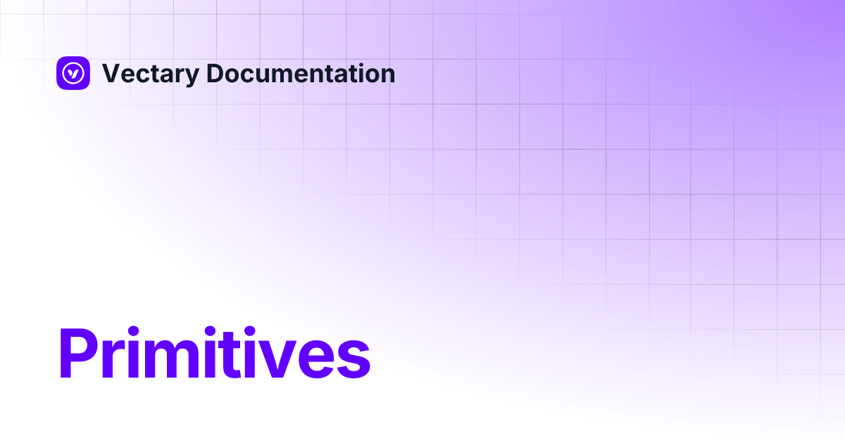 Primitives | Vectary Documentation