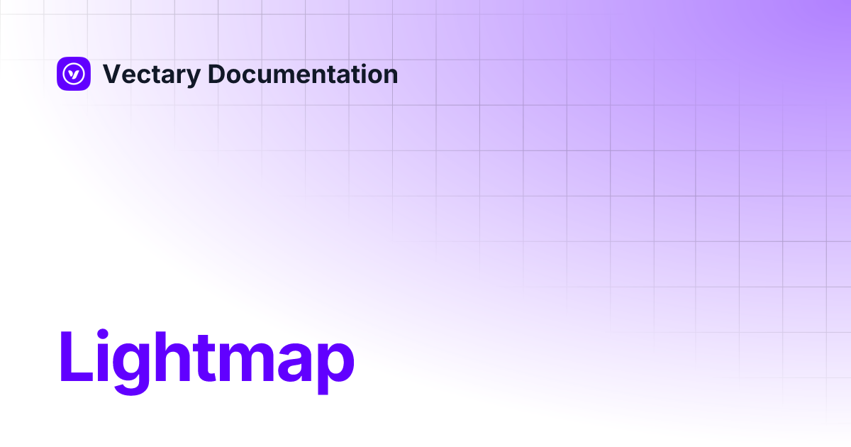 Lightmap | Vectary Documentation