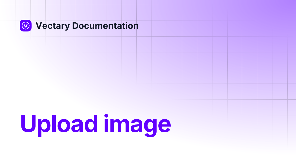 Upload image | Vectary Documentation