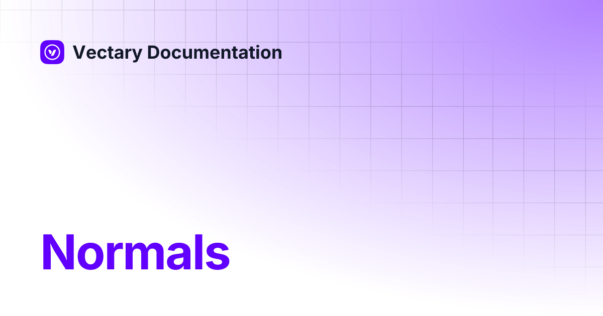 Normals | Vectary Documentation