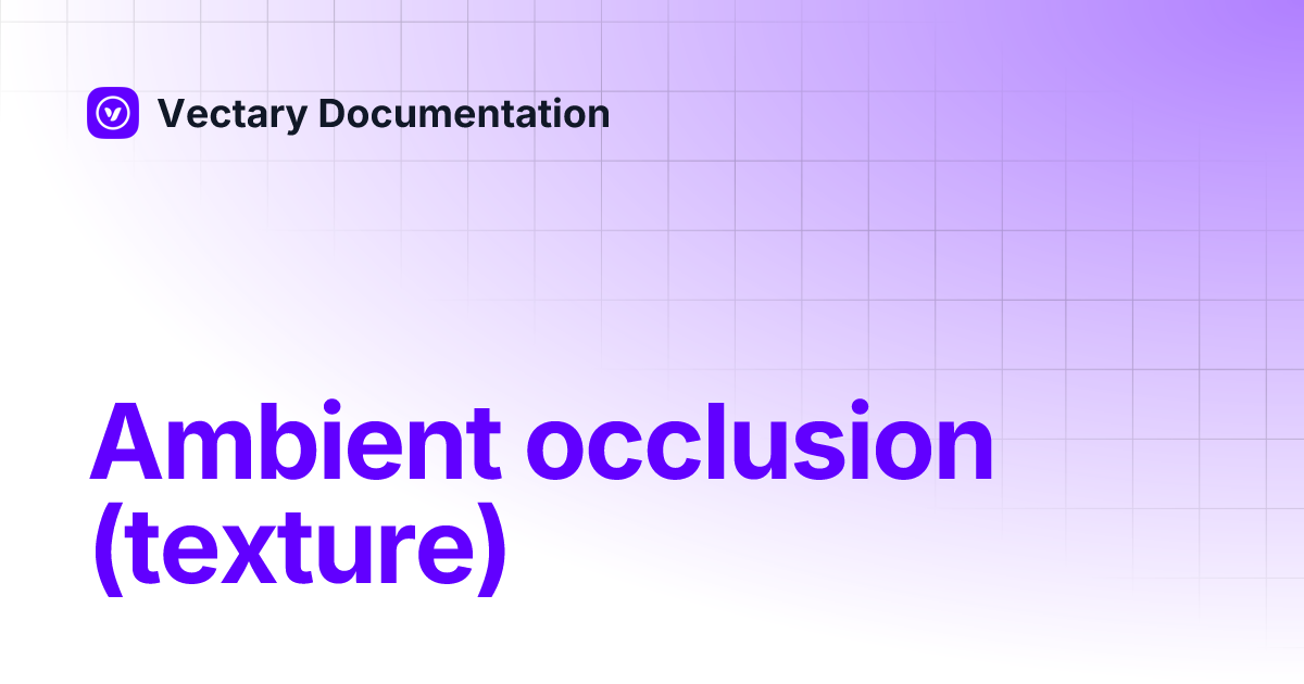 Ambient occlusion (texture) | Vectary Documentation