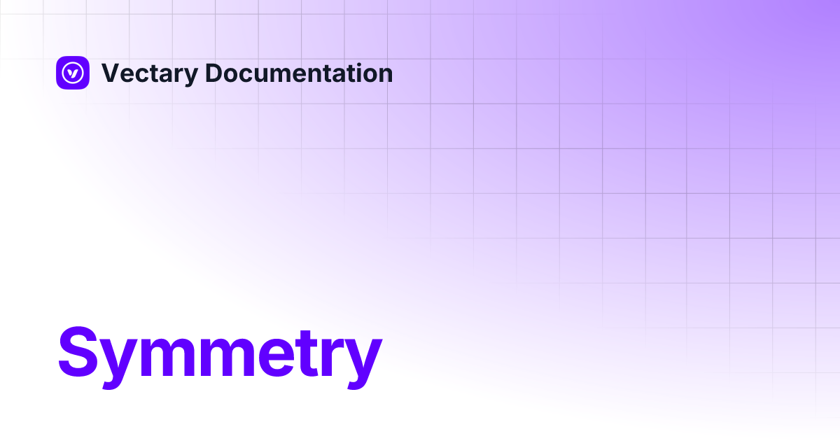 Symmetry | Vectary Documentation